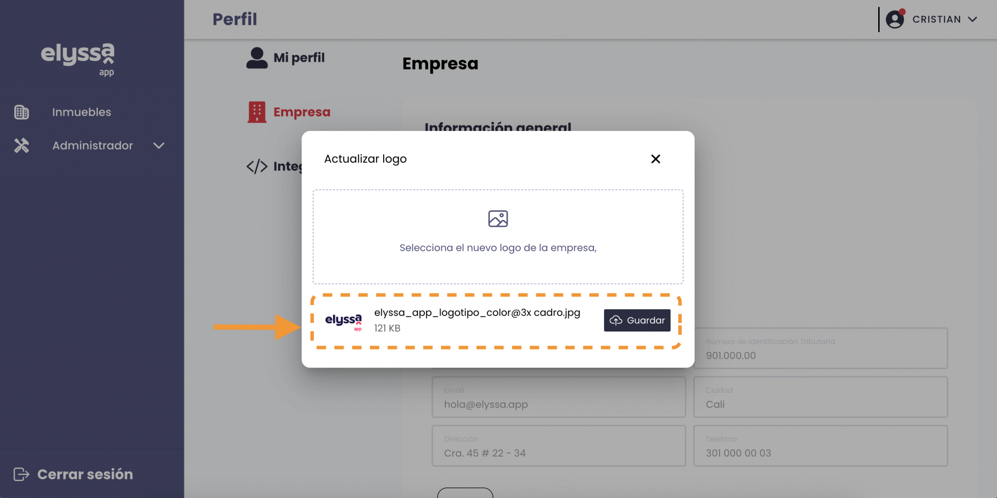 Actualización de logo - Elyssa
